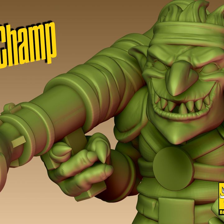 3D Printable Champ by BADTUSK GAME