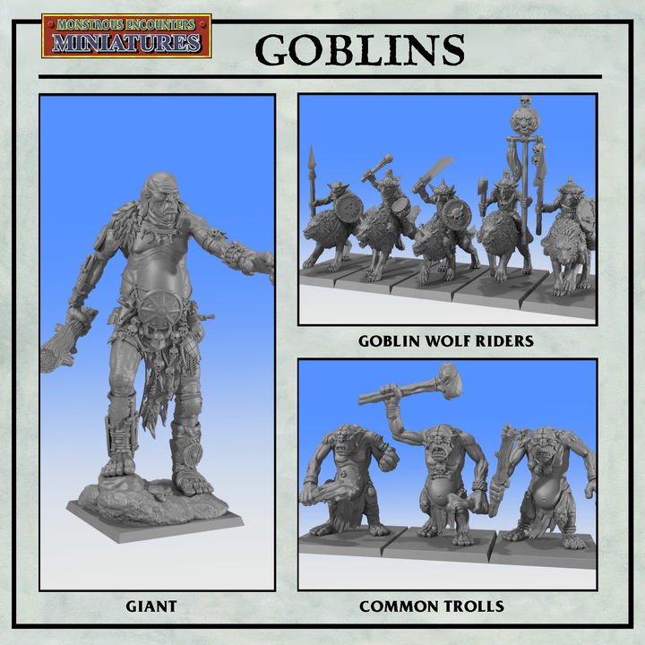 3D Printable STARTER ARMY: Goblins by Monstrous Encounters