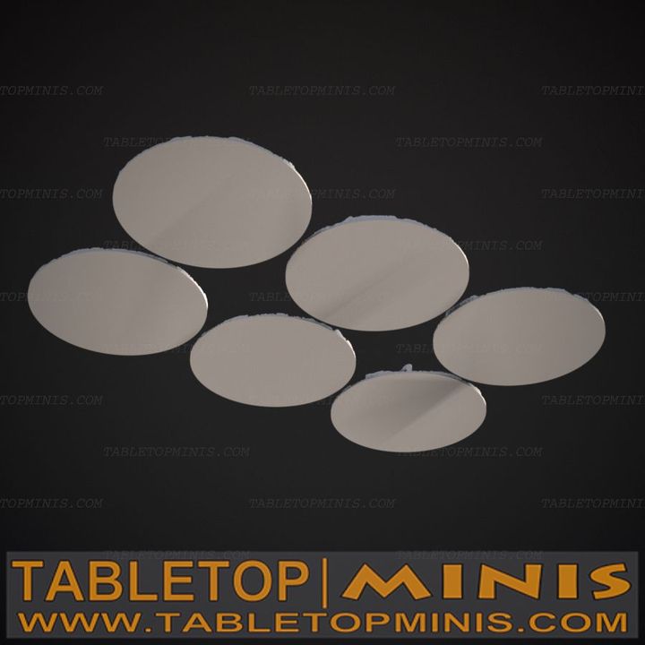 3D Printable Ancient Ruins 65mmx65mm Circular Base Toppers by TableTopMinis