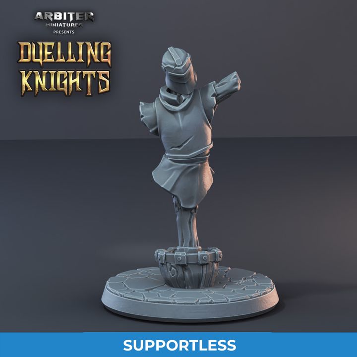3D Printable Supportless Training Dummy 01 by Arbiter Miniatures - by ...