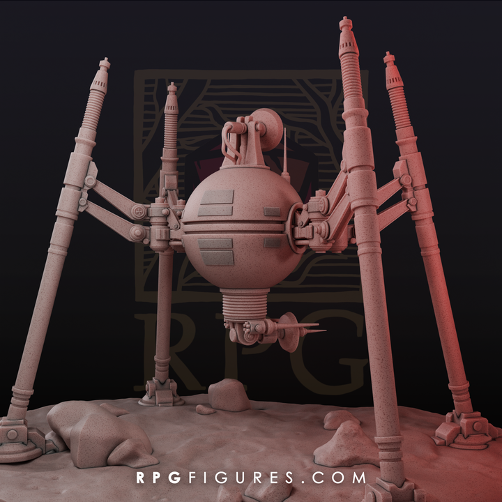 3D Printable Galactic Wars | OG Siege Walker by RPG Figures