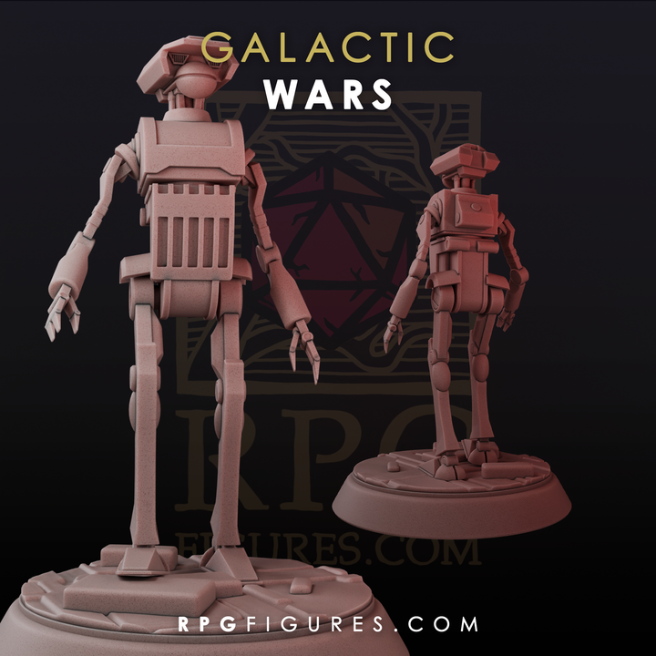 3D Printable Galactic Wars | Tactical Command Automaton by RPG Figures