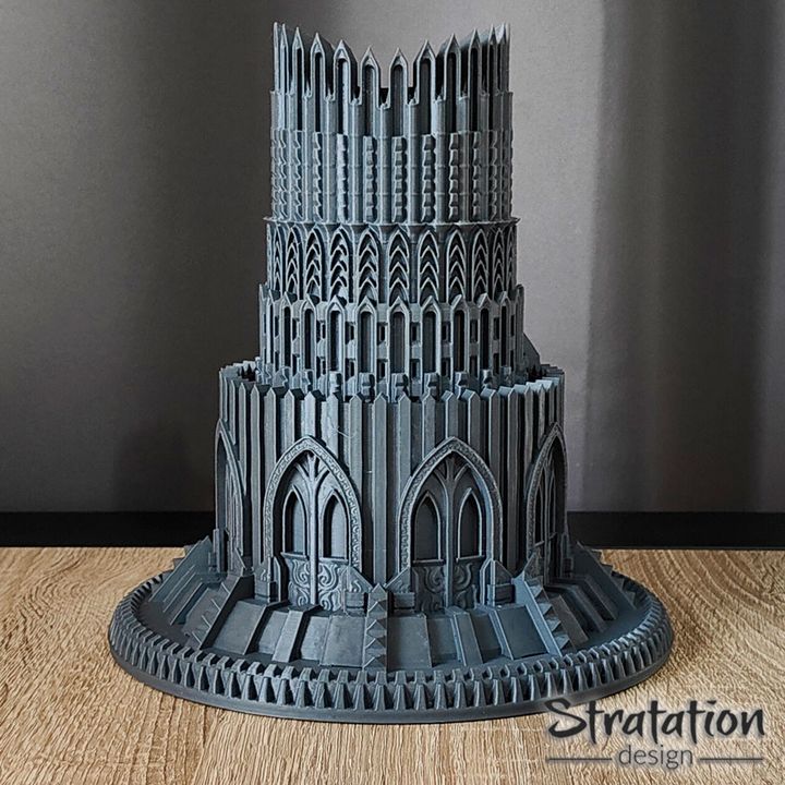 3D Printable Seraph Citadel Dice Tower by Stratation Design