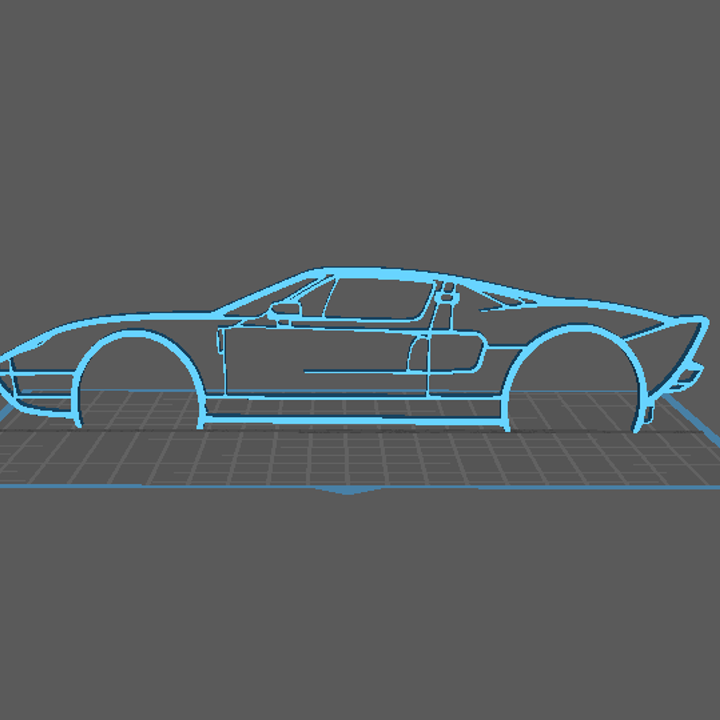 3D Printable Ford - GT by Paul Wust