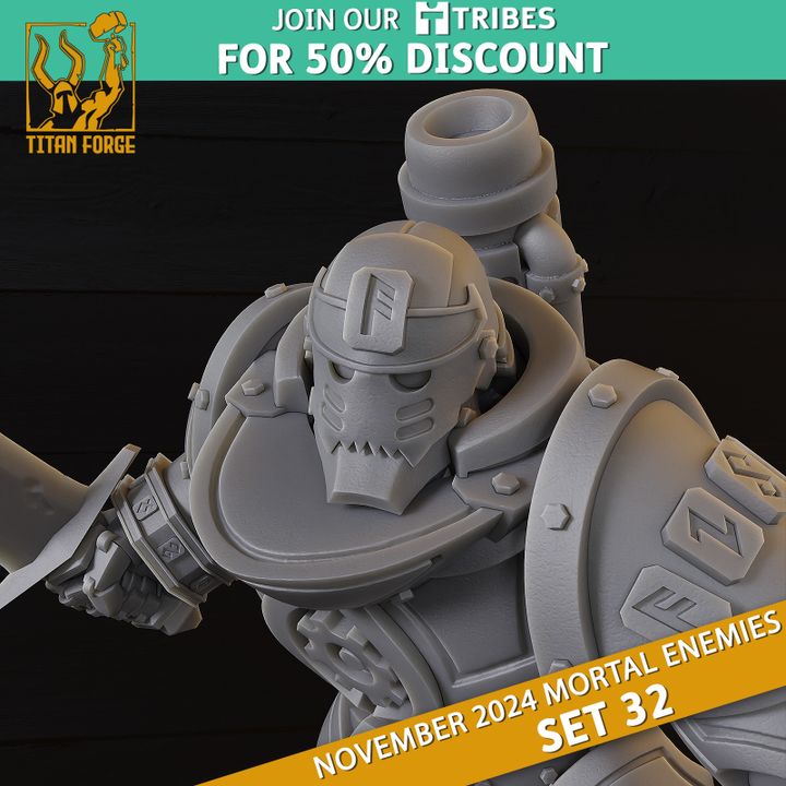 3D Printable Iron Golem - RPG Monster DnD 5e - Mortal Enemies Set 32 by ...