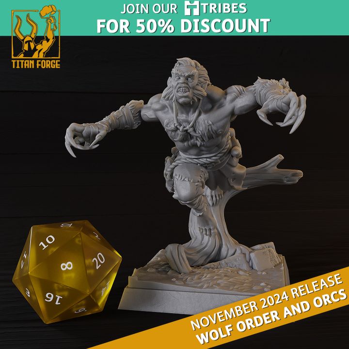 3D Printable Chosen - Wolf Order and Orcs - Titan Forge Miniatures ...