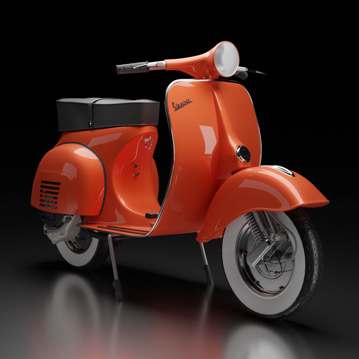 3D Printable Piaggio Vespa by Manos Liolios