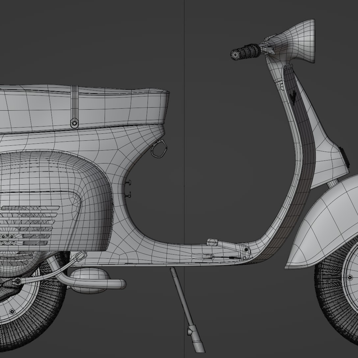 3D Printable Piaggio Vespa by Manos Liolios