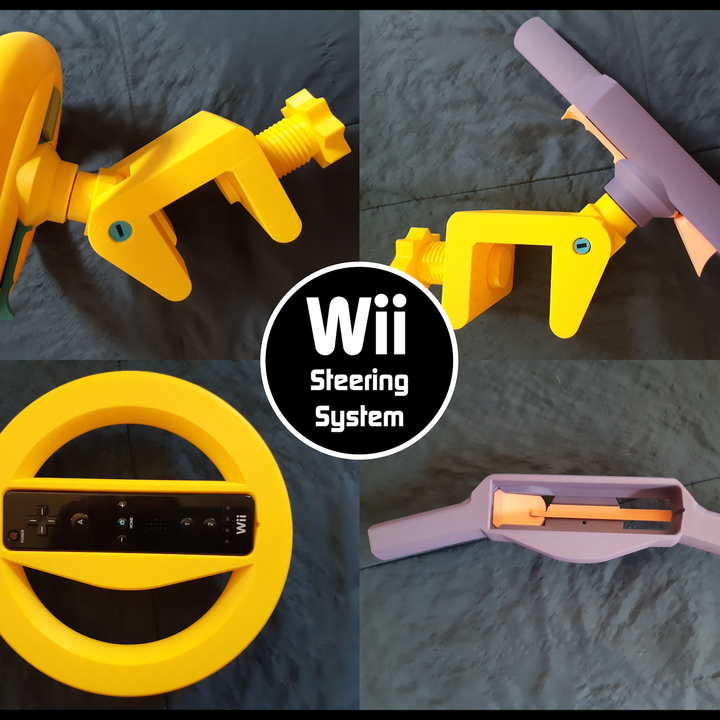 3D Printable Wii Steering System by Adam Freeman