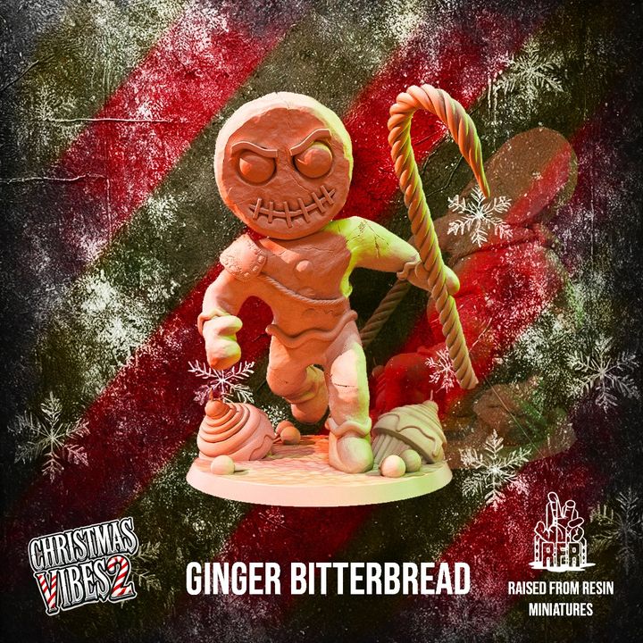 3D Printable The Gingerbread Squad - Tabletop miniatures (Pre-Supported ...