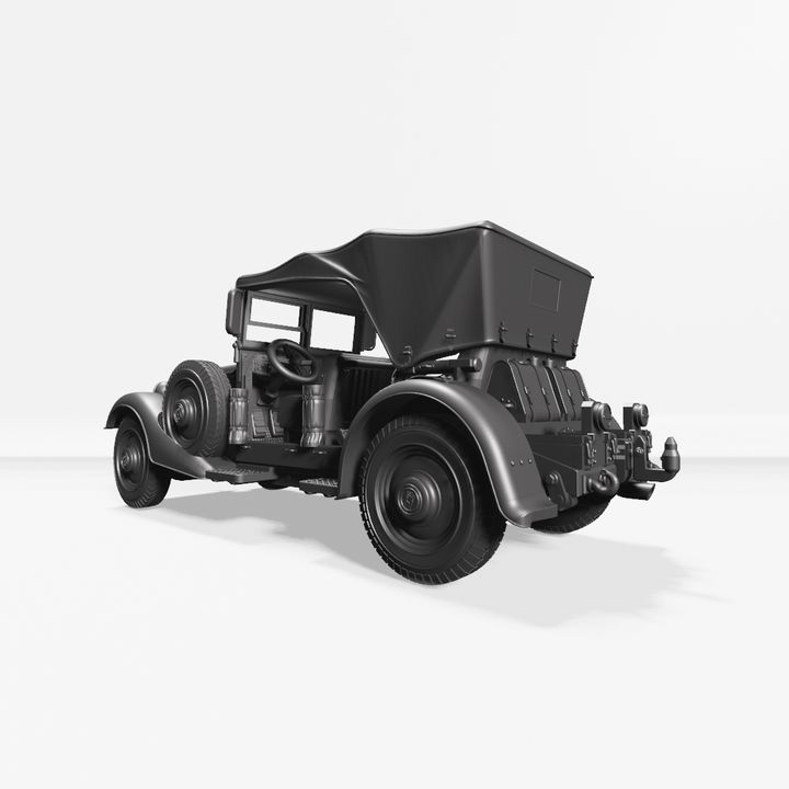 3D Printable Horch 830 R Kübelwagen (Germany, WW2) by Wargame3d