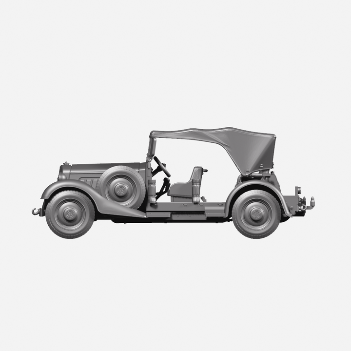 3D Printable Horch 830 R Kübelwagen (Germany, WW2) by Wargame3d