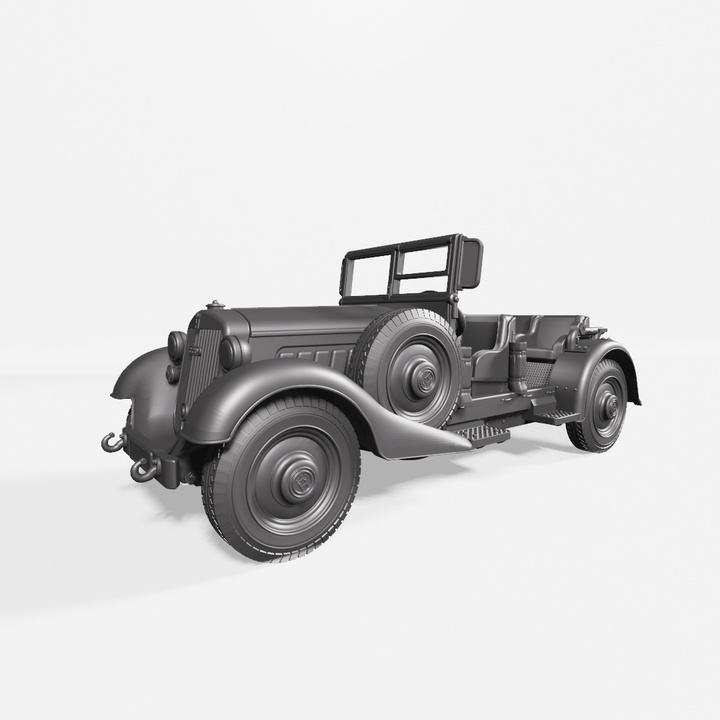 3D Printable Horch 830 R Kübelwagen (Germany, WW2) by Wargame3d