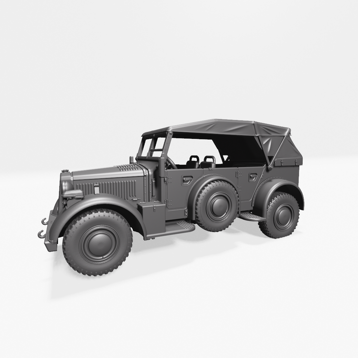3D Printable Horch 901 (Kfz.15) (open and closed) (Germany, WW2) by ...
