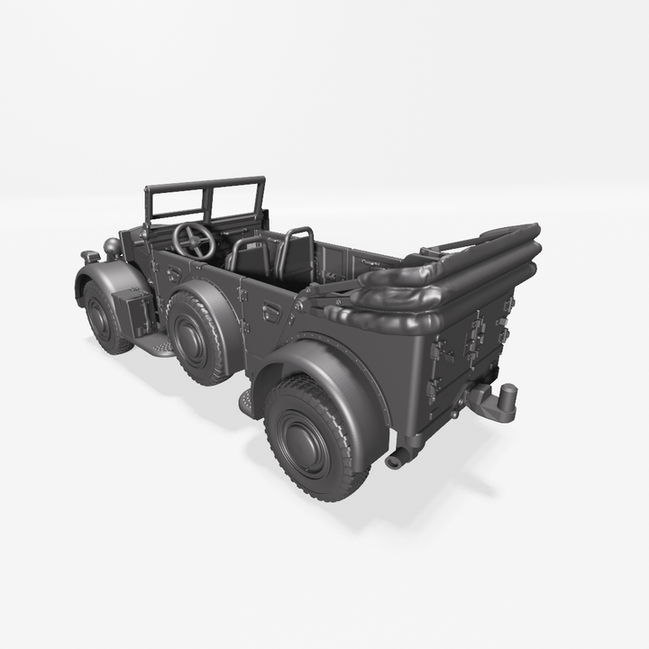 3D Printable Horch 901 (Kfz.15) (open and closed) (Germany, WW2) by ...