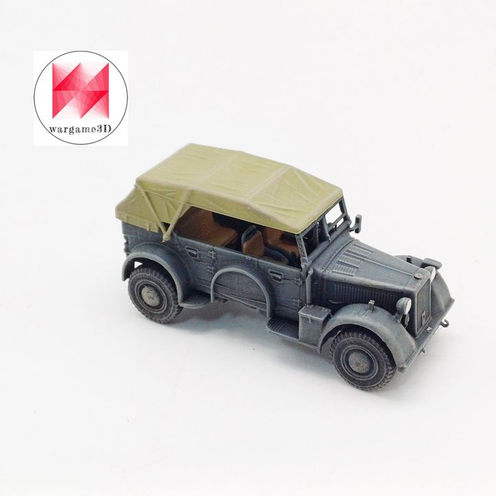 3D Printable Horch 901 (Kfz.15) (open and closed) (Germany, WW2) by ...