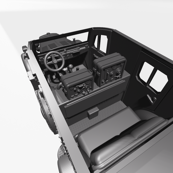 3D Printable Horch 901 Type 40 radio car (Kfz.17) (Germany, WW2) by ...