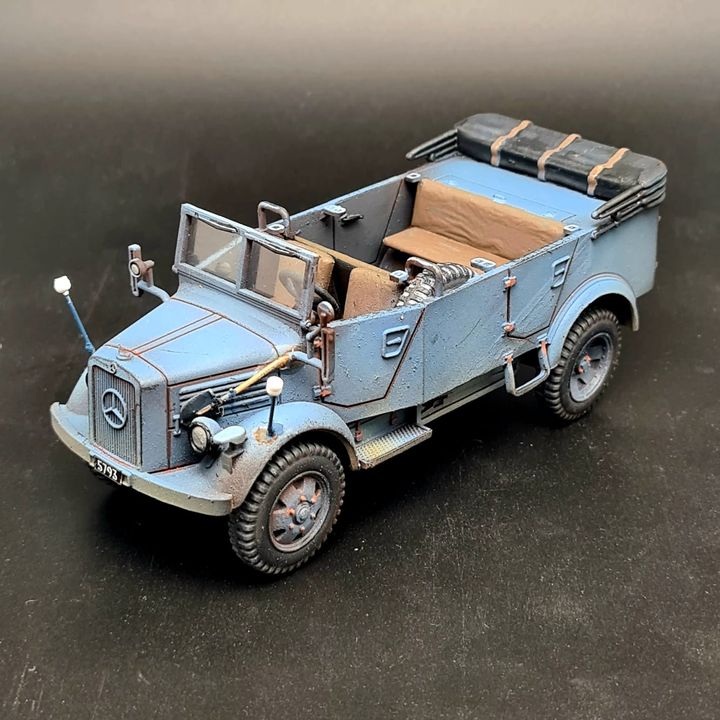 3D Printable Mercedes-Benz L1500A (1.5-ton, 4x4) (open and closed ...