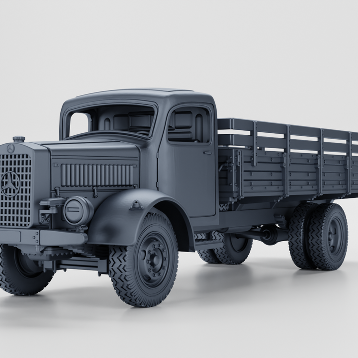 3D Printable Mercedes-Benz L4500 Heavy truck (Germany, WW2) by Wargame3d