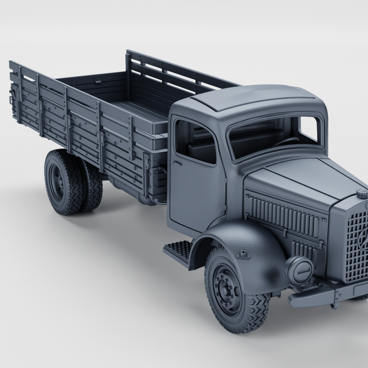 3D Printable Mercedes-Benz L4500 Heavy truck (Germany, WW2) by Wargame3d