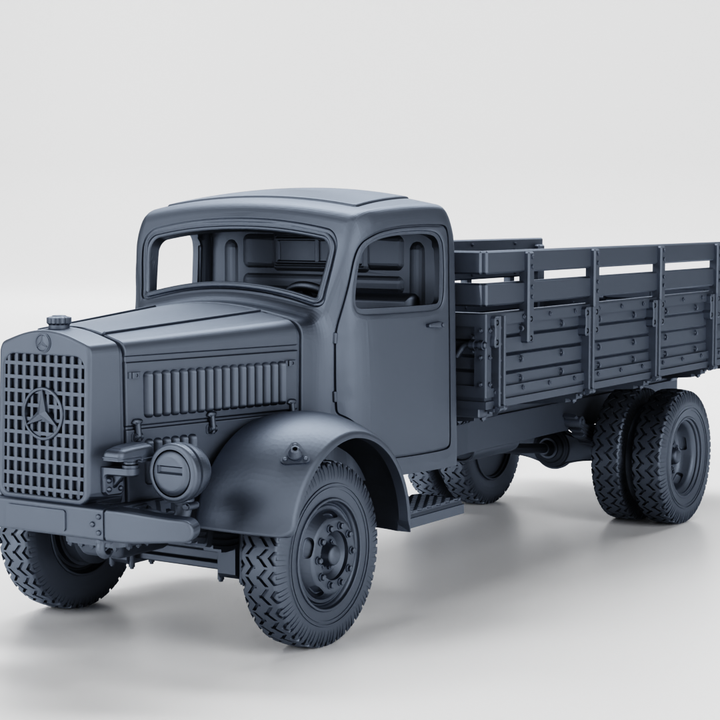 3D Printable Mercedes-Benz L4500 Heavy truck (Germany, WW2) by Wargame3d