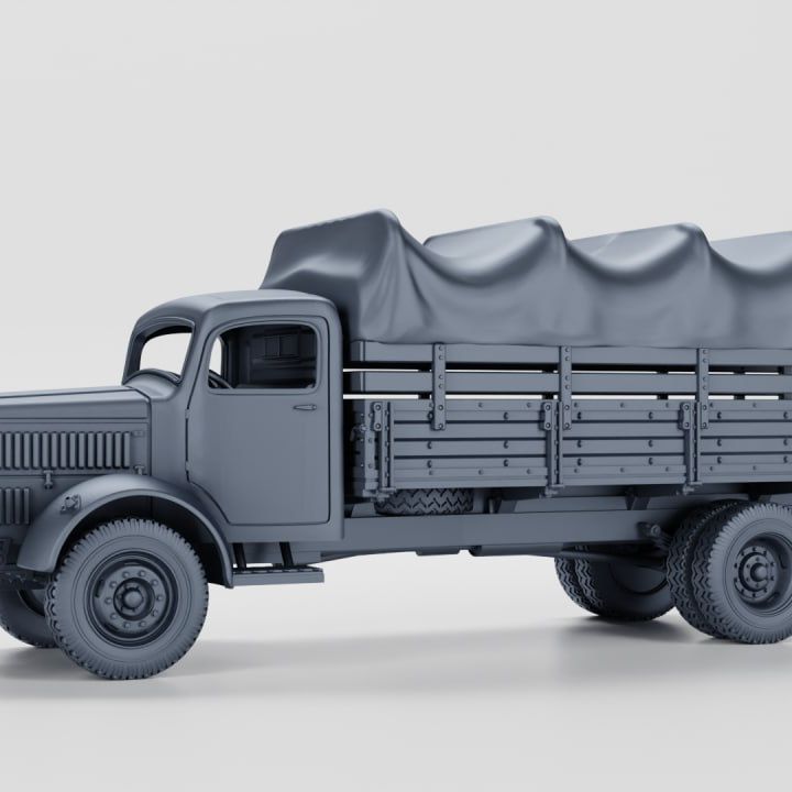 3D Printable Mercedes-Benz L4500 Heavy truck (Germany, WW2) by Wargame3d