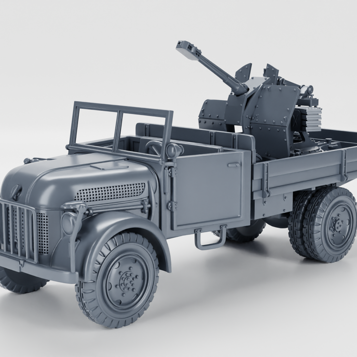 3D Printable Steyr 2000A with the 3cm Flak 38/103 Jaboschreck (Germany ...