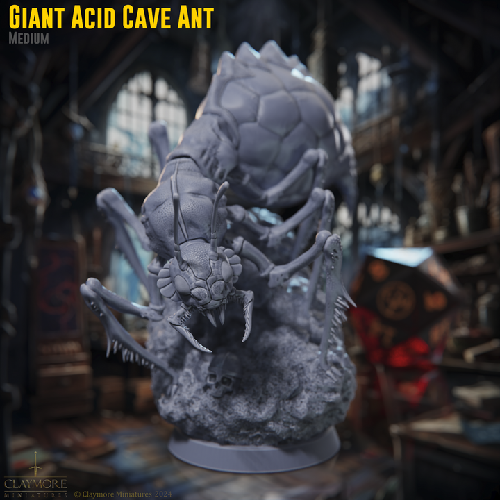 3D Printable Giant Acid Cave Ant by Claymore Miniatures