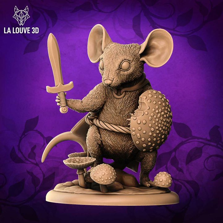 3D Printable November release: mice and toads by La Louve 3D