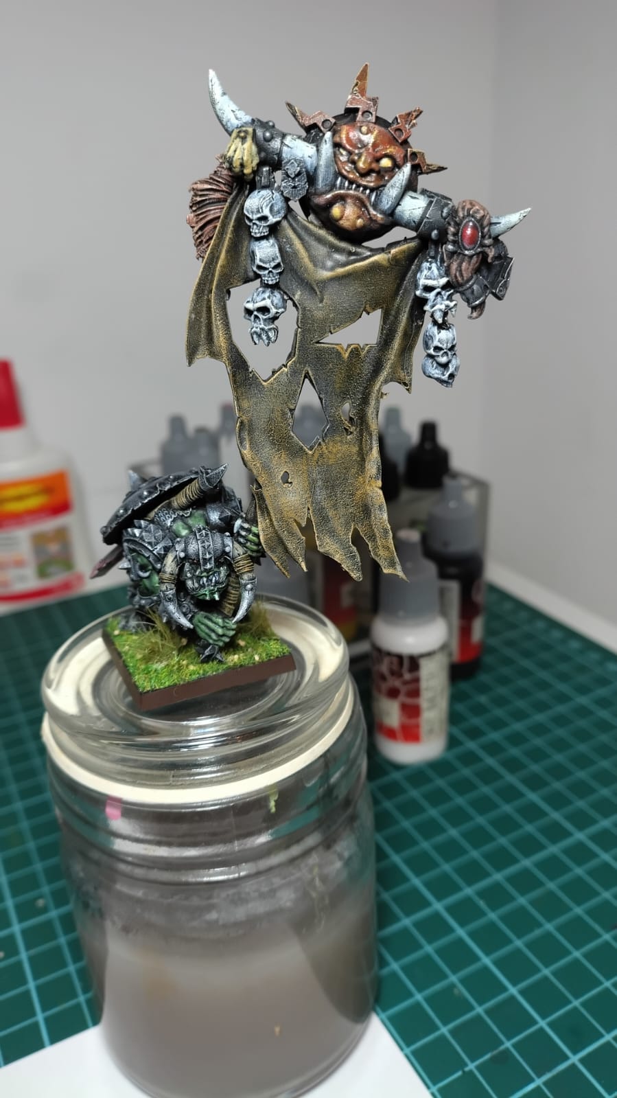 3D Printable Orc Battle Standard Bearer by Avatars of War