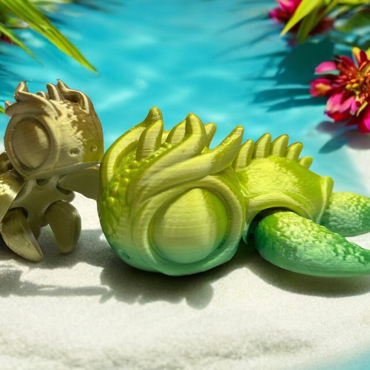 3D Printable Dragon Turtle by Rebel Alicorn Designs