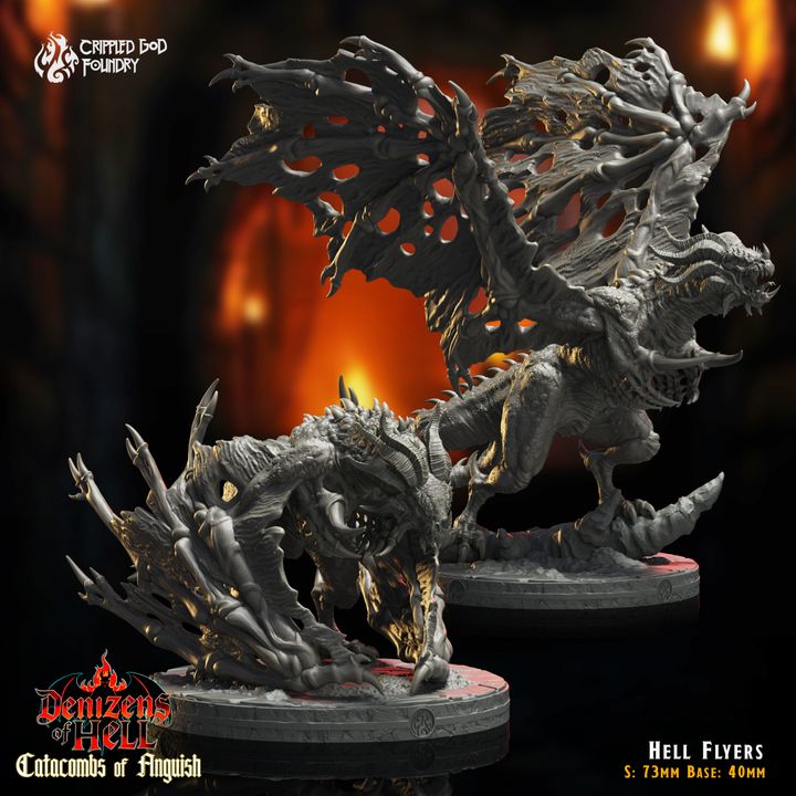 3D Printable Hell Flyers by Crippled God Foundry