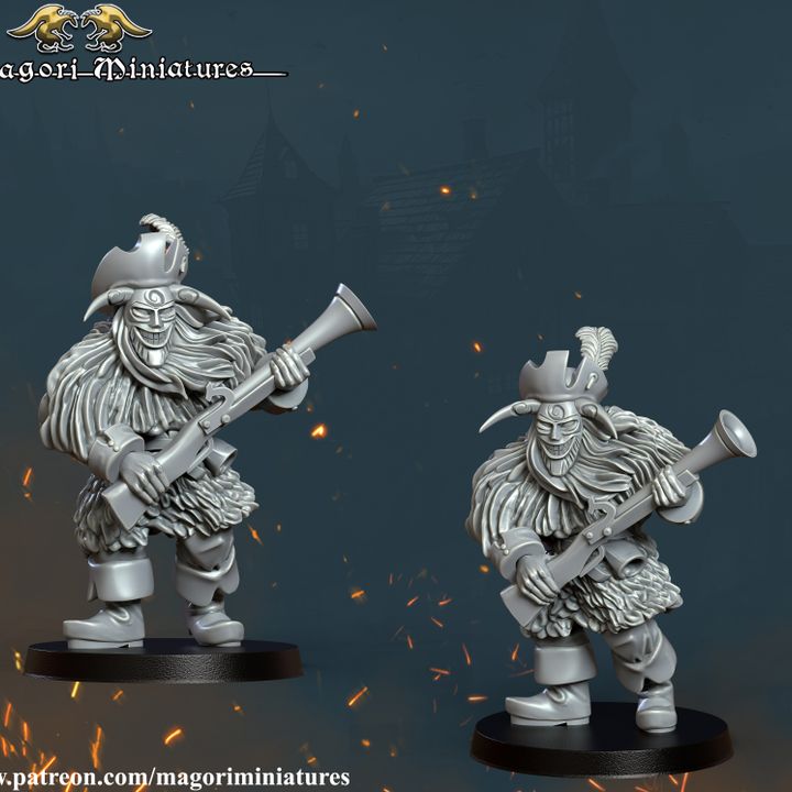 3D Printable Woodland Ruffians by Magori Minaitures