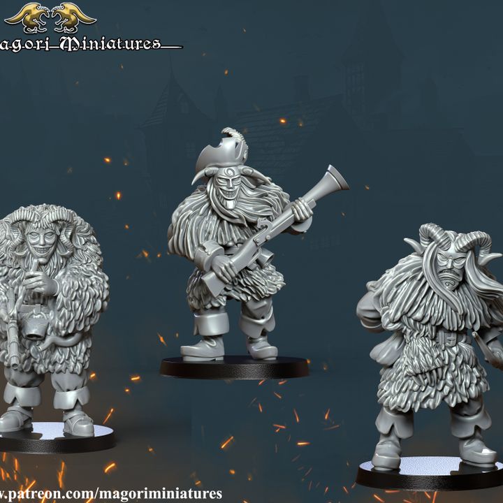 3D Printable Woodland Ruffians by Magori Minaitures