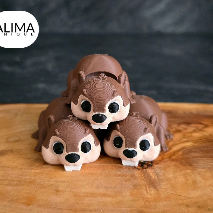 3D Printable Mini baby beaver by ALIMA UNIQUE DESIGNS