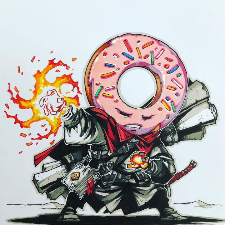 3D Printable Food fight! - Donut Battle Mage by Quirky Unlimited