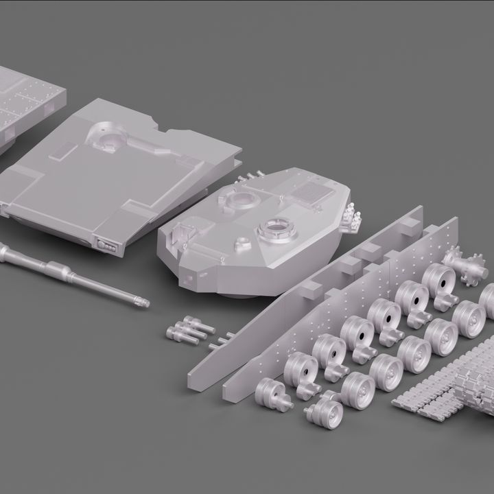 3D Printable Swiss NKPz MBT prototype by The Military Industrial Complex