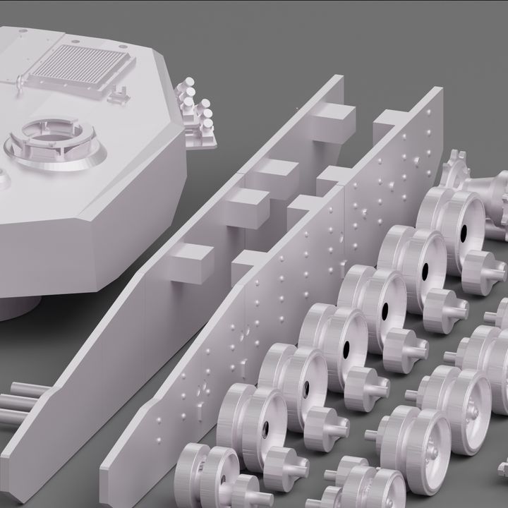 3D Printable Swiss NKPz MBT prototype by The Military Industrial Complex
