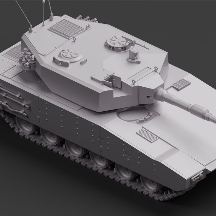 3D Printable Swiss NKPz MBT prototype by The Military Industrial Complex