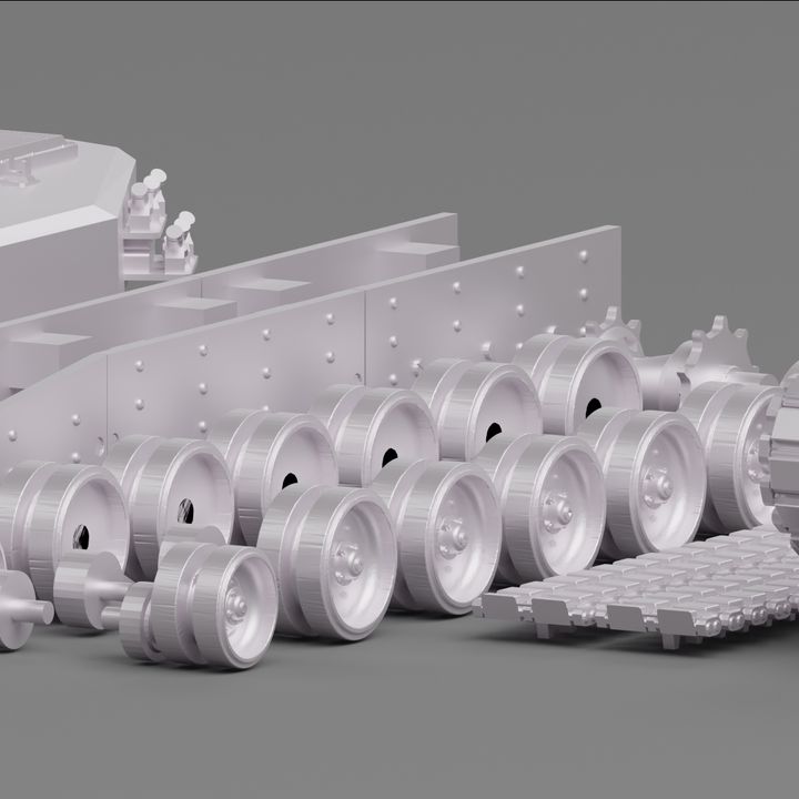 3D Printable Swiss NKPz MBT prototype by The Military Industrial Complex
