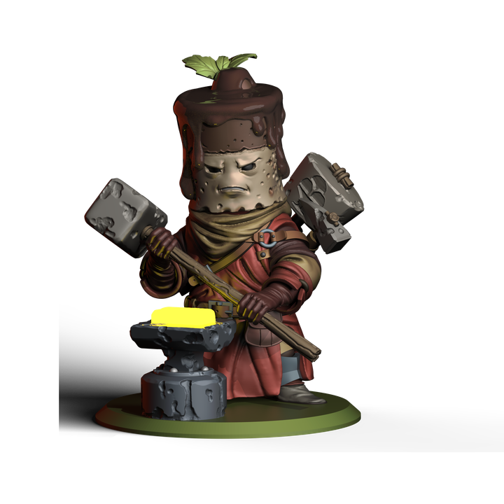 3D Printable Food Fight! - Chocolate Cake Blacksmith by Quirky Unlimited