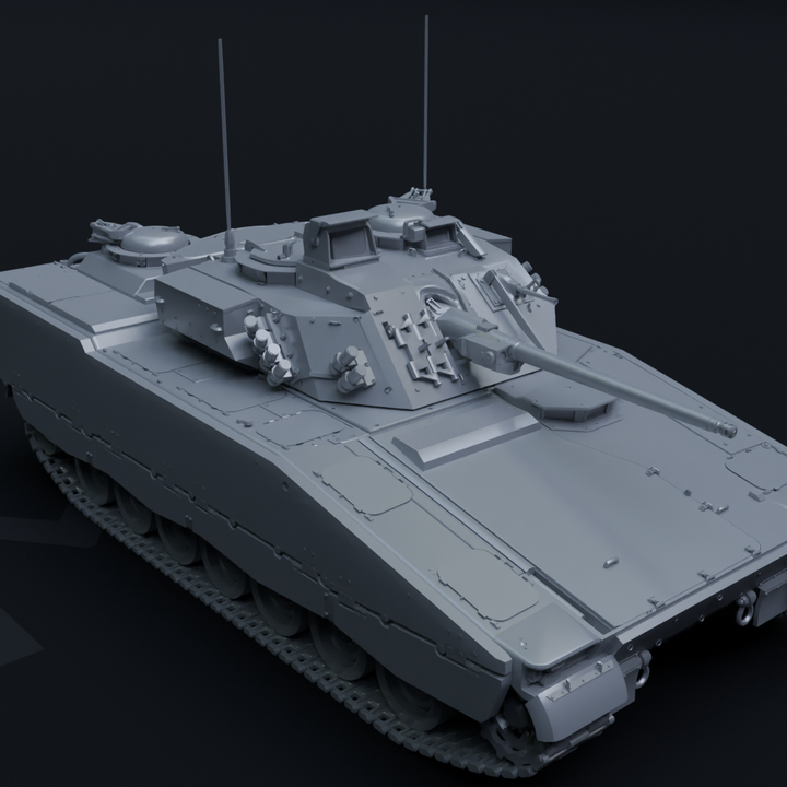 3D Printable Swiss CV90CH IFV by The Military Industrial Complex
