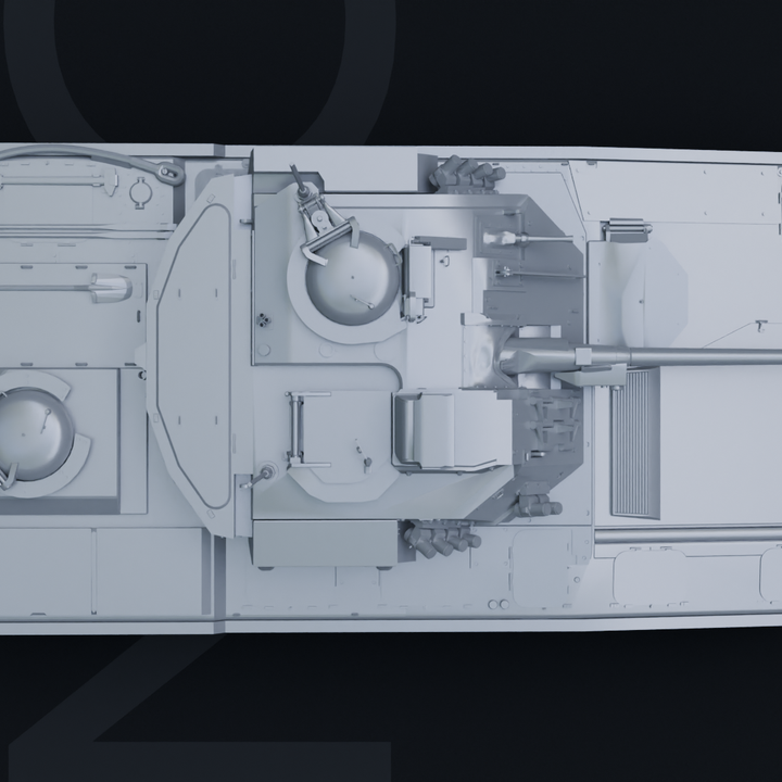 3D Printable Swiss CV90CH IFV by The Military Industrial Complex