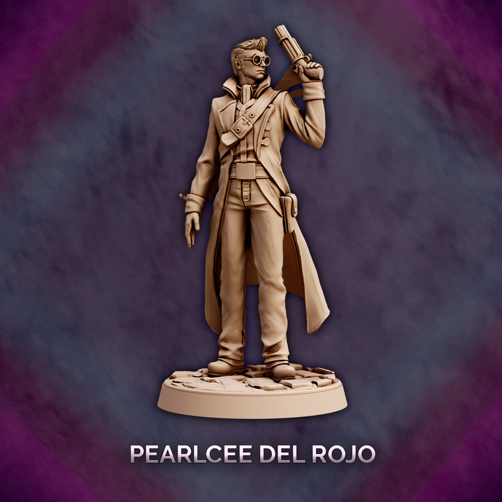 3D Printable Pearlcee del Rojo - Human Figther and Gunslinger by ...