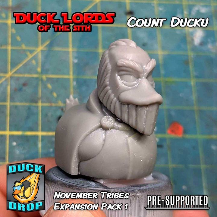 3D Printable COUNT DUCKU - Sith Lord Rubber Duck Art Toy by Mike "Epic ...