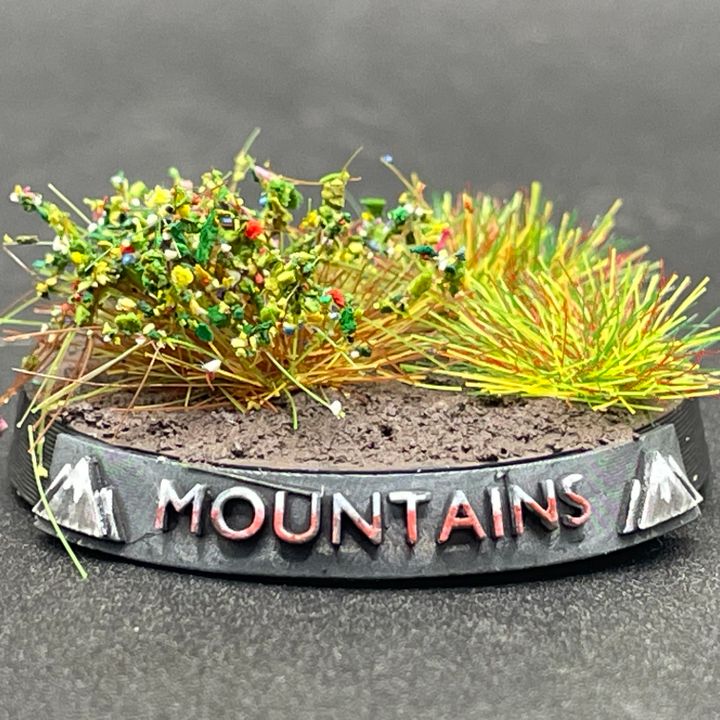 3D Printable Mountain Name Plate Builder by Tagmybase.com