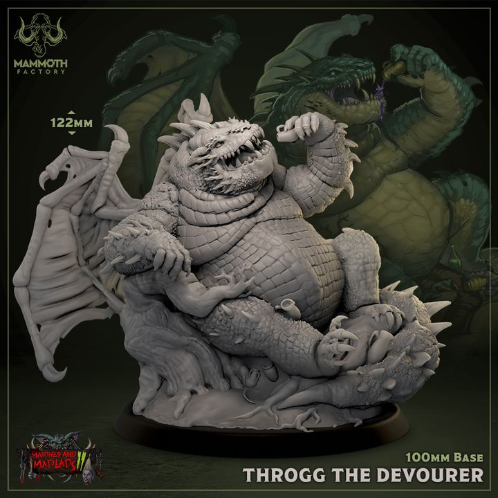 3D Printable Throgg the Hungerer by Mammoth Factory
