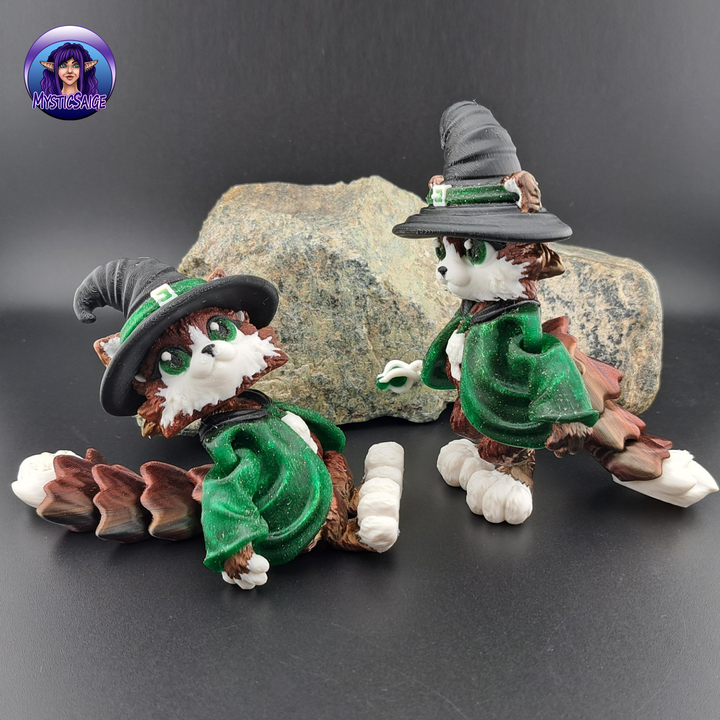 3D Printable Wizard Cat by MysticSaige