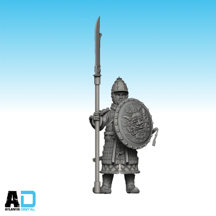 3D Printable Joseon warriors in Scale Armor by Wargames Atlantic