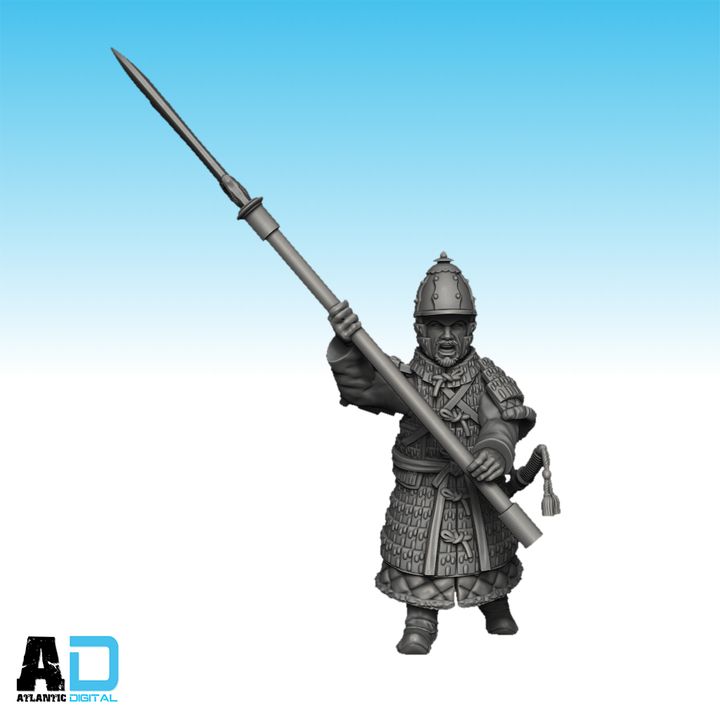 3D Printable Joseon warriors in Scale Armor by Wargames Atlantic
